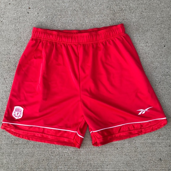 Reebok | Shorts | Vintage Reebok Liverpool Football Club Red White ...
